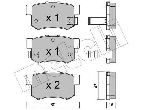 Тормозные колодки на Honda CR-V (Хонда СРВ) 2, 3, 4, RD1, RD2, RD3, RD4 ...