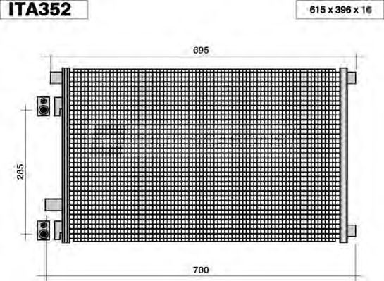 Радиатор кондиционера RENAULT 8200115543, купить оригинальные запчасти ...